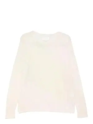 Eric Bompard Seamless Round-neck Sweater - Neutrals