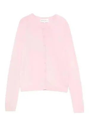 Eric Bompard Buttoned Round-neck Cardigan - Pink