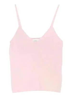 Eric Bompard Strappy V-neck Tank Top - Pink
