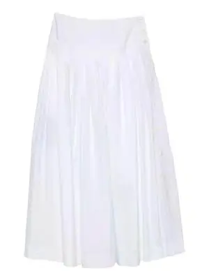 LANVIN Pleated Maxi Skirt - White