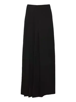 YVES SALOMON Pleated Maxi Skirt - Black