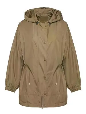YVES SALOMON Hooded Jacket - Green