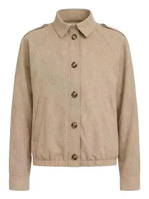 YVES SALOMON Cashmere Button Jacket - Neutrals