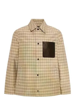YVES SALOMON Checked Overshirt - Neutrals