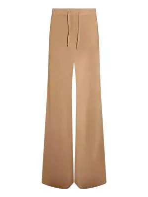 YVES SALOMON Knit Wide-leg Trousers - Neutrals