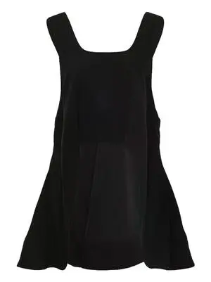 ENFOLD Square-neck Top - Black