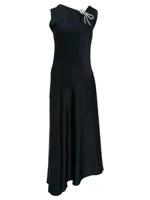 JIL SANDER Asymmetric-neck Dress - Black