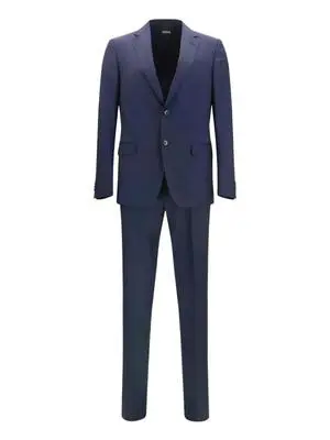 Zegna Buttoned Suit - Blue