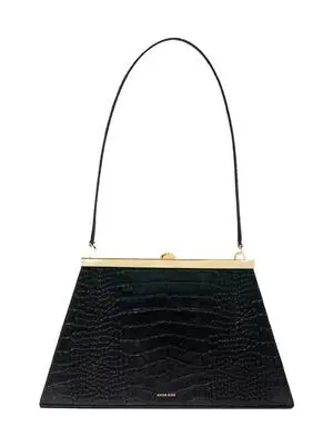 ANINE BING Annie Smooth-leather Bag - Black