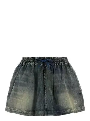 Balenciaga Mini Denim Skirt - Blue
