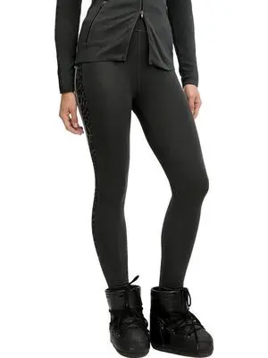 NEWLAND Patterned Perfomance Leggings - Black