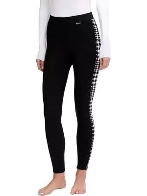 NEWLAND Houndstooth-pattern-detail Leggings - Black