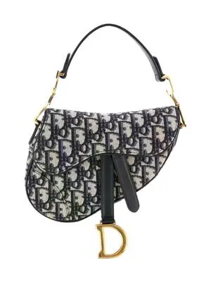 Dior Saddle Handbag Oblique Canvas Mini Shoulder Bag - Blue