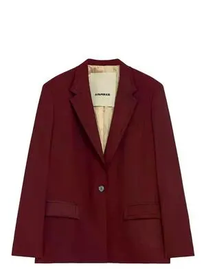 A PAPER KID Notch-Lapel Single-Breasted Blazer