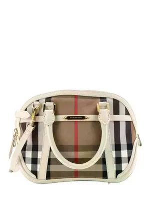Burberry House Check Bridle Bag - Neutrals