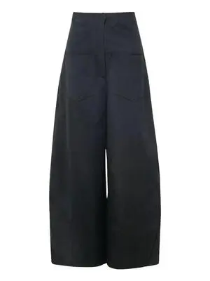 KUMANN YHJ High-rise Wide-leg Pants - Black