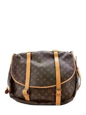 LOUIS VUITTON Saumur Handbag Monogram Canvas 43 - Brown