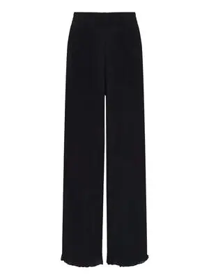 Vilebrequin Elasticated Wide-leg Trousers - Black