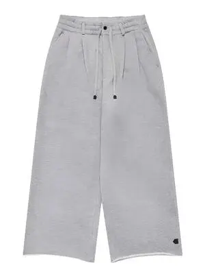 DOVER STREET MARKET Drawstring-detail Pleated Cotton Track Pants - Grey