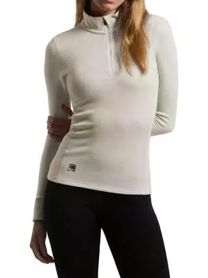 REWOOLUTION Waffle Knit Zip Sweatshirt - Neutrals