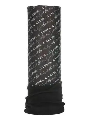 LEVEL Printed Neck-gaiter - Black