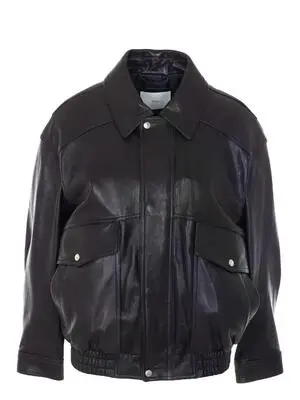 DUNST Faux Leather Jacket - Black