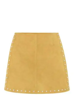 ZUT Studded Suede Mini Skirt