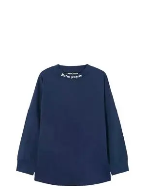 Palm Angels Logo-detailed Sweatshirt - Blue