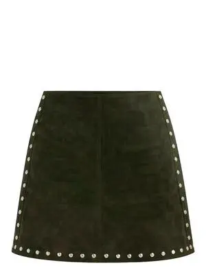 ZUT Studded Skirt - Green