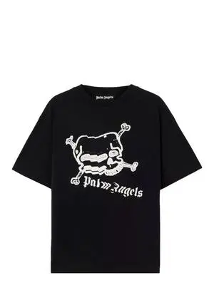 Palm Angels Skull Graphic T-shirt - Black