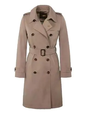 MOORER Giverny-FT Double-Breasted Trench Coat