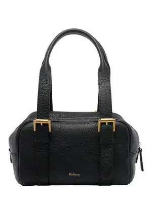 Mulberry Small Leather Boston Tote - Black
