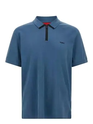 BOSS Quarter-zip Polo Shirt - Blue