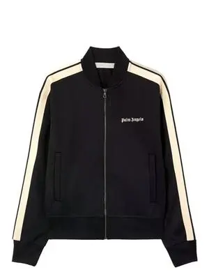 Palm Angels Logo Side-stripe Bomber Jacket - Black