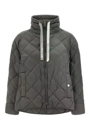 Max Mara Diamond Quilted Jacket - Grey