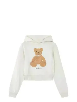Palm Angels Bear Graphic Hoodie - White