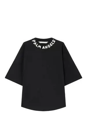 Palm Angels Logo-printed Crew-neck T-shirt - Black