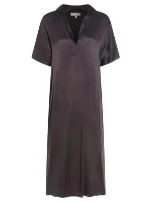 ANTONELLI FIRENZE V-Neck Slit Midi Dress