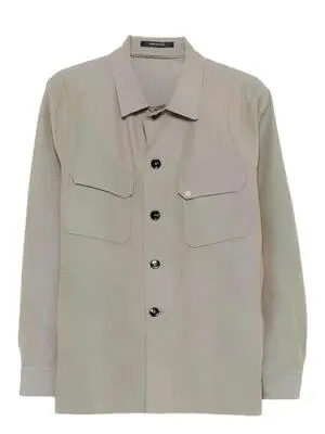 Tagliatore Chest-pocket Buttoned Shirt - Grey