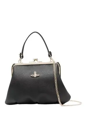 VIVIENNE WESTWOOD Granny Frame Orb-detail Mini Bag - Black