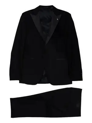 Tagliatore Peak-lapels Single-breasted Suit Set - Blue