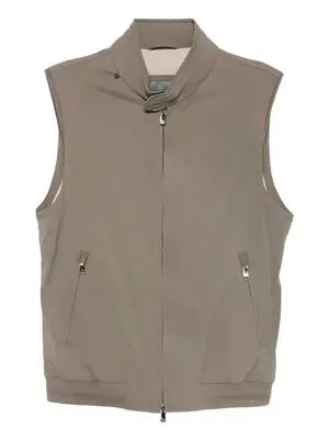 Corneliani Zip Sleeveless Gilet - Neutrals