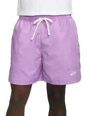 Nike Logo-embroidered Shorts - Purple