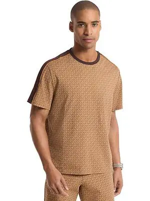 Michael Kors Signature Logo Cotton T-shirt - Brown