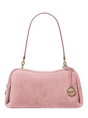 Michael Kors Cecily Medium Suede Shoulder Bag - Pink