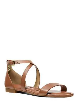 Michael Kors Alexa Flex Leather Sandal - Brown