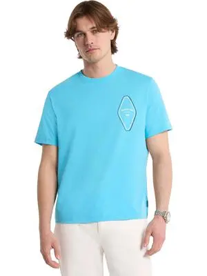 Michael Kors Graphic Logo Cotton T-shirt In Size By - Blue