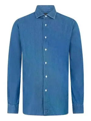 SLOWEAR Buttoned Denim Shirt - Blue