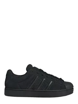 Adidas Superstar Striped Sneakers - Black