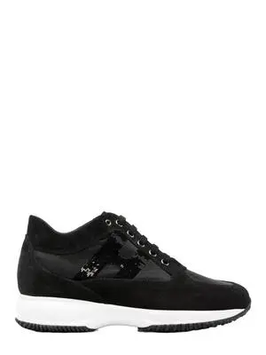 Hogan Interactive Logo-detail Sneakers - Black